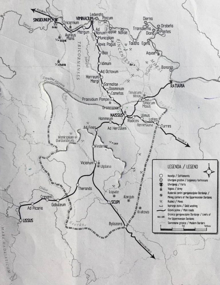 Dardania under Roman Rule. The rich mining sources of the Romans